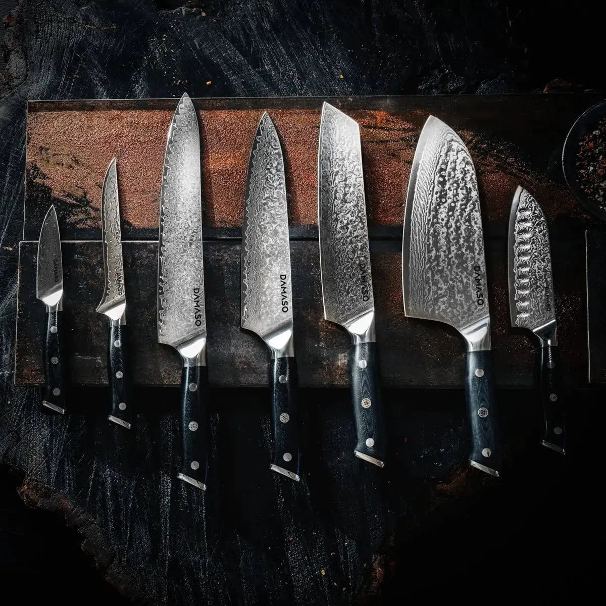 Starter-Sets, Premium Messerset Damast, Küchenmesser Profi Messerset ...